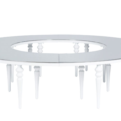 White Serpentine Table – Eclat Decor