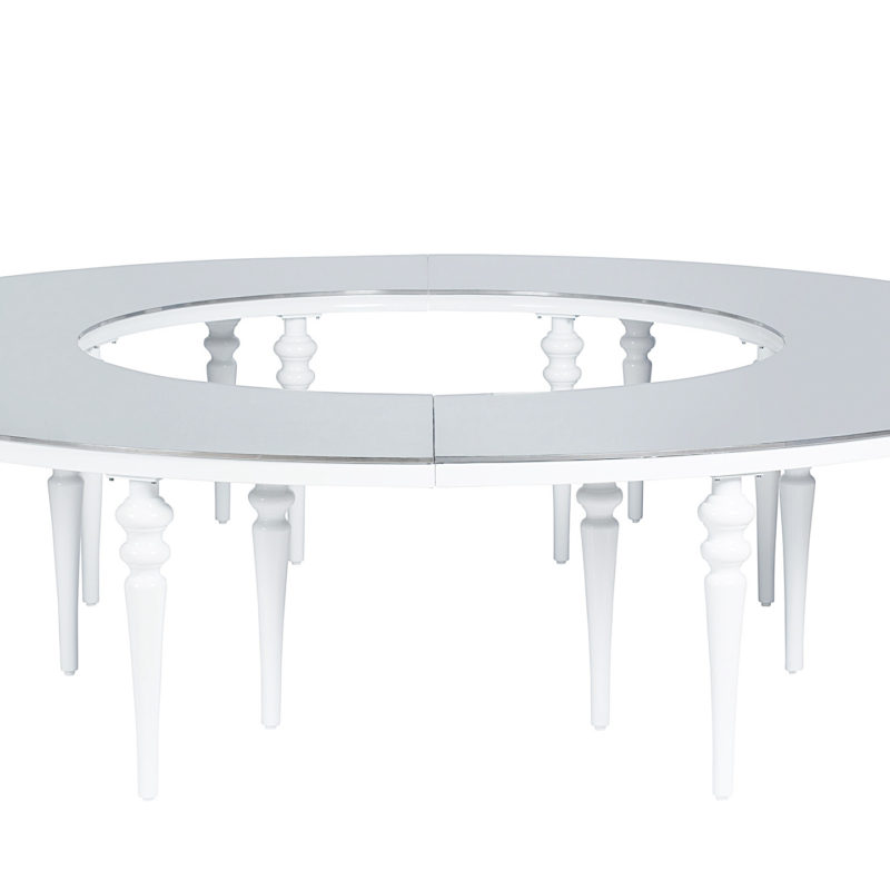 White Serpentine Table – Eclat Decor