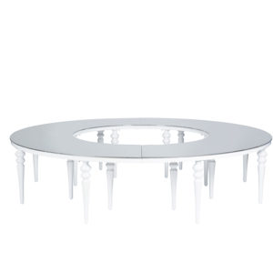 White Serpentine Table – Eclat Decor